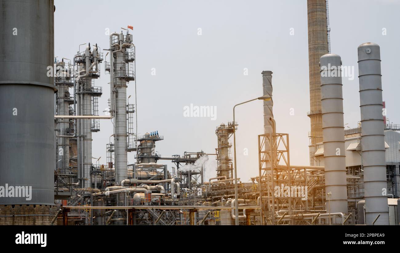 Oil Refinery Gas Chemical Equipment Prodiction import export Concept ...