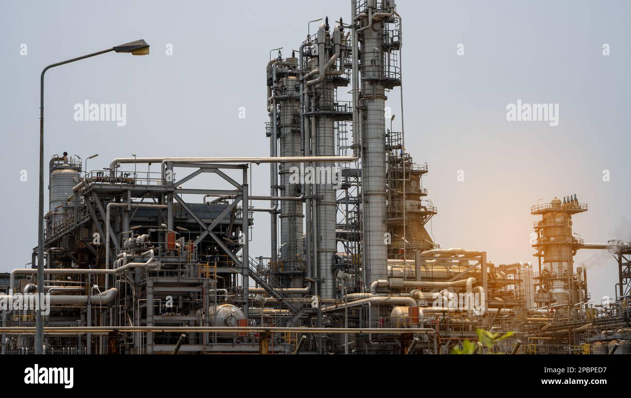 Oil Refinery Gas Chemical Equipment Prodiction import export Concept ...