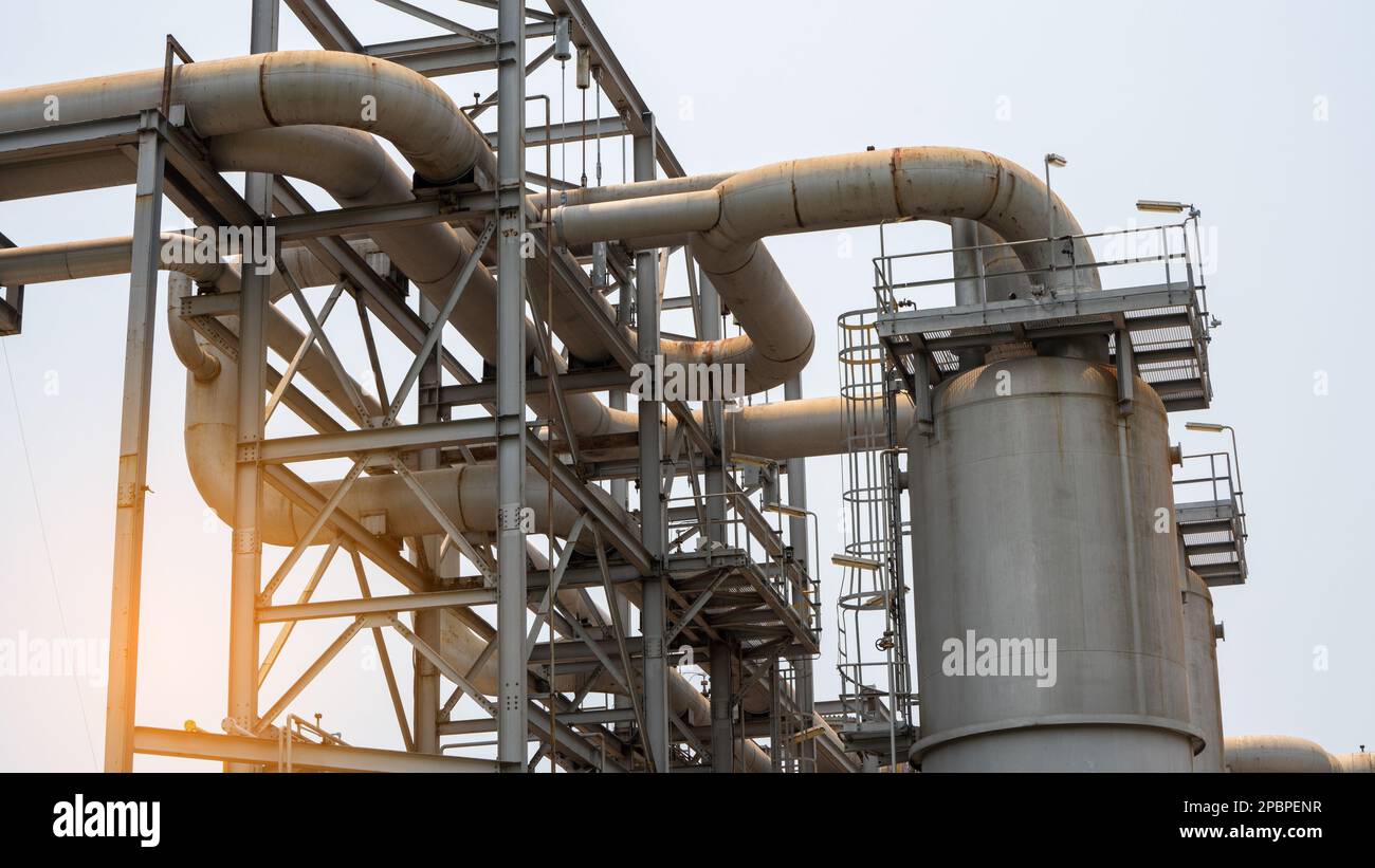 Oil Refinery Gas Chemical Equipment Prodiction import export Concept ...