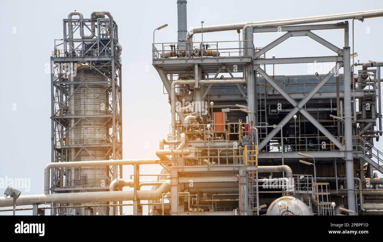 Oil Refinery Gas Chemical Equipment Prodiction import export Concept ...