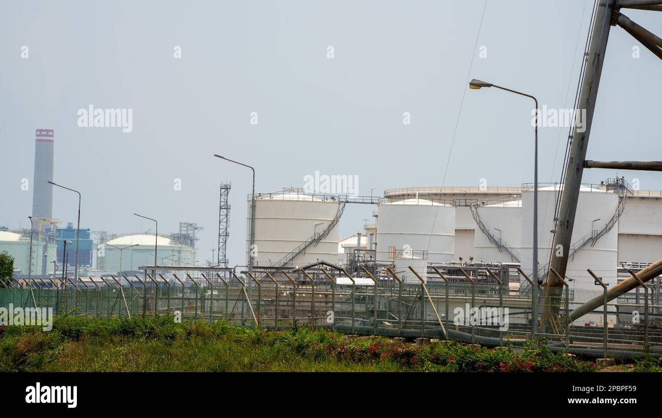 Oil Refinery Gas Chemical Equipment Prodiction import export Concept ...