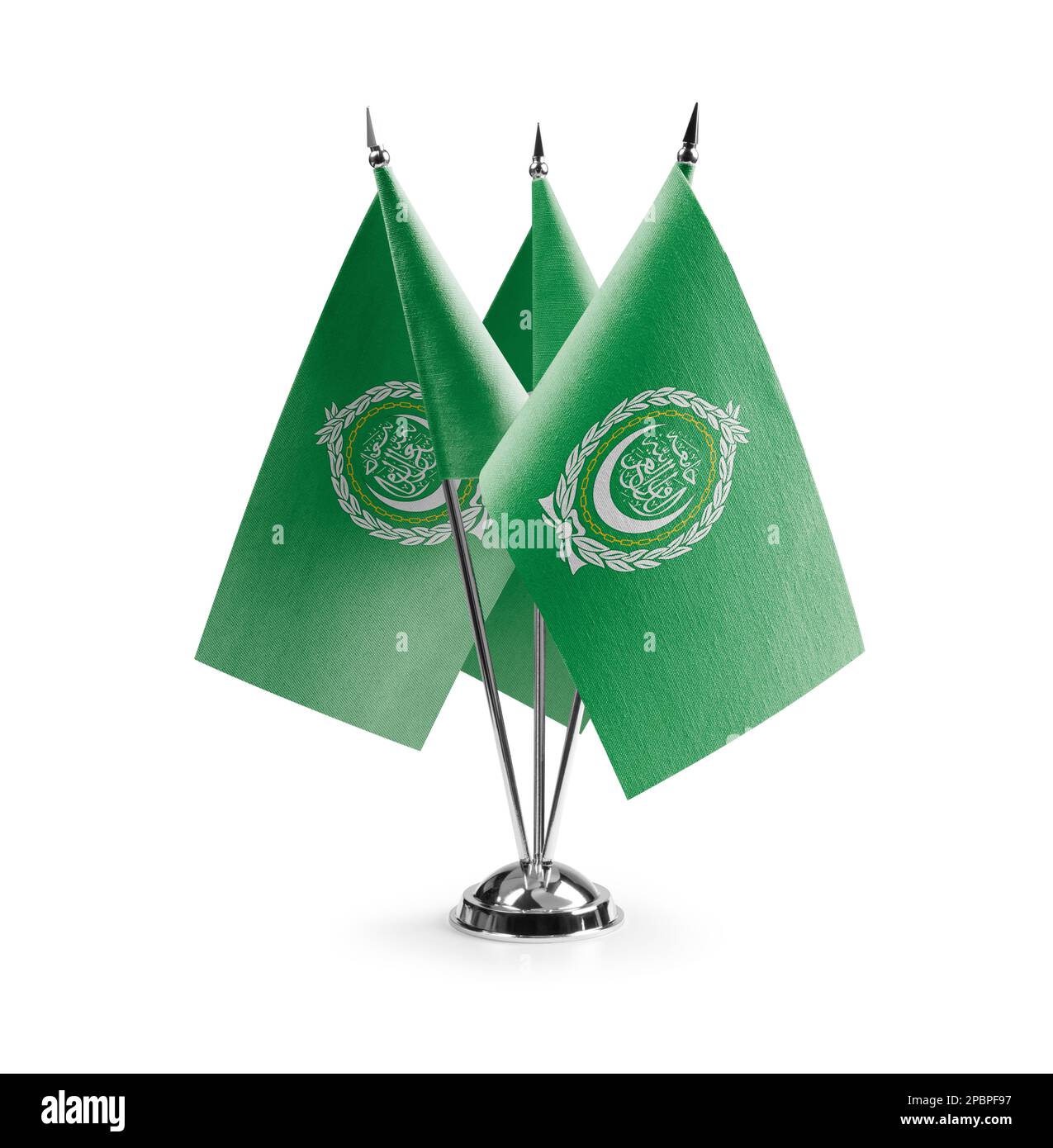 Small national flags of the Arab League on a white background Stock ...