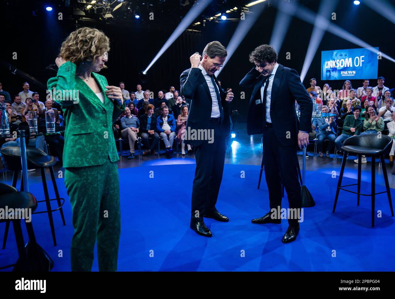 HILVERSUM - Jesse Klaver (Groenlinks), Attje Kuiken (PvdA), Edith ...