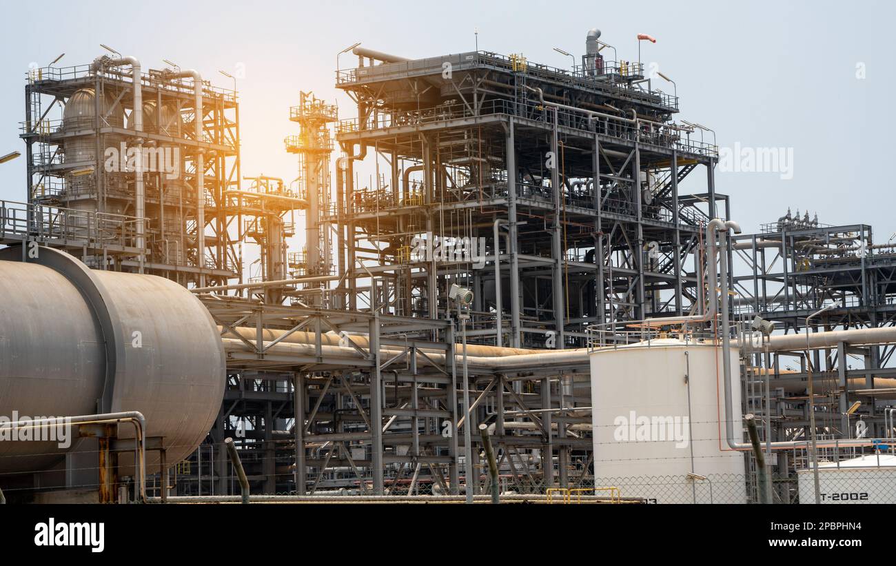 Oil Refinery Gas Chemical Equipment Prodiction import export Concept ...