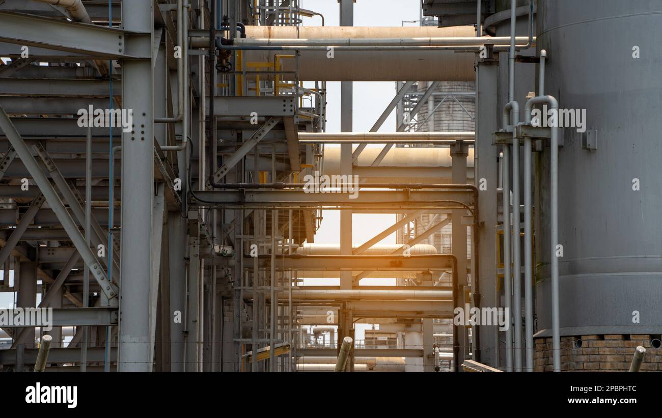 Oil Refinery Gas Chemical Equipment Prodiction import export Concept ...