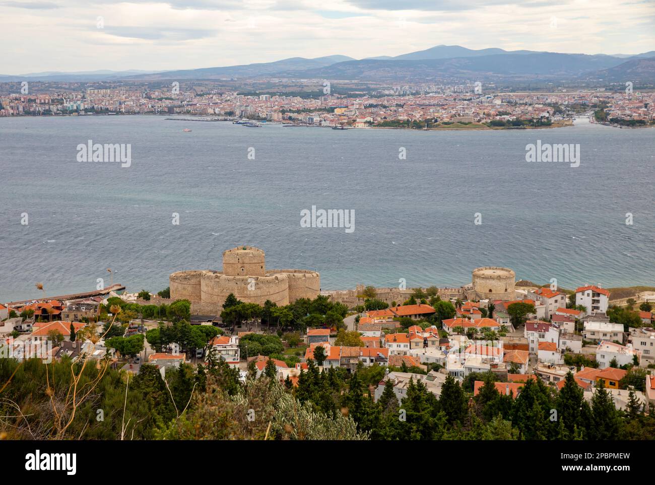 Canakkale, Turkey, December 25, 2021: Kilitbahir Castle at Eceabat ...