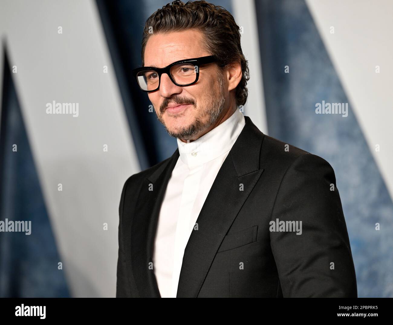 Pedro Pascal arrives at the Vanity Fair Oscar Party on Sunday, March 12 ...