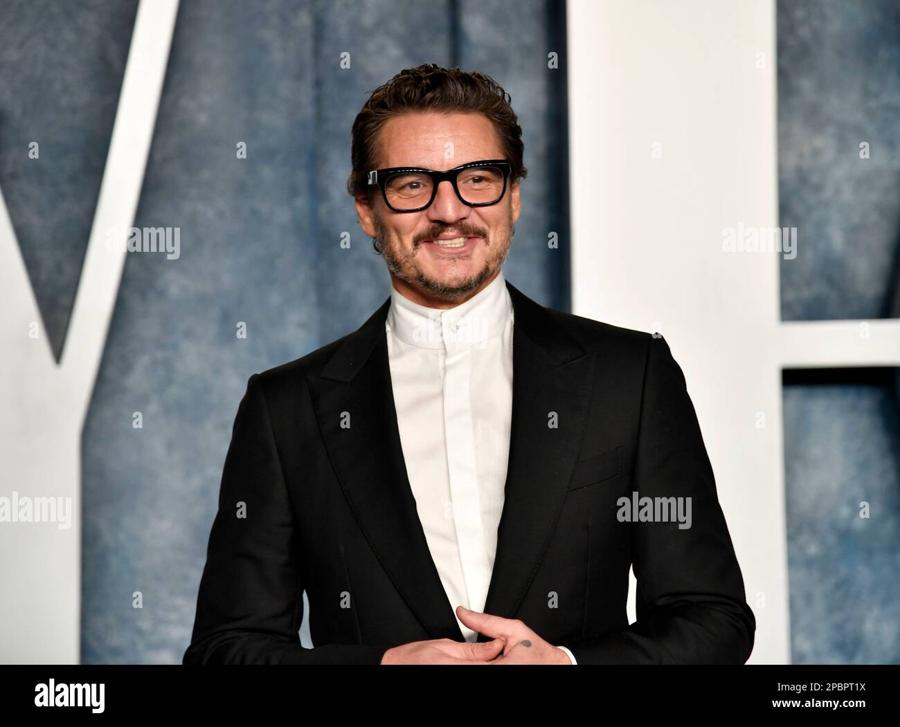 Pedro Pascal arrives at the Vanity Fair Oscar Party on Sunday, March 12 ...
