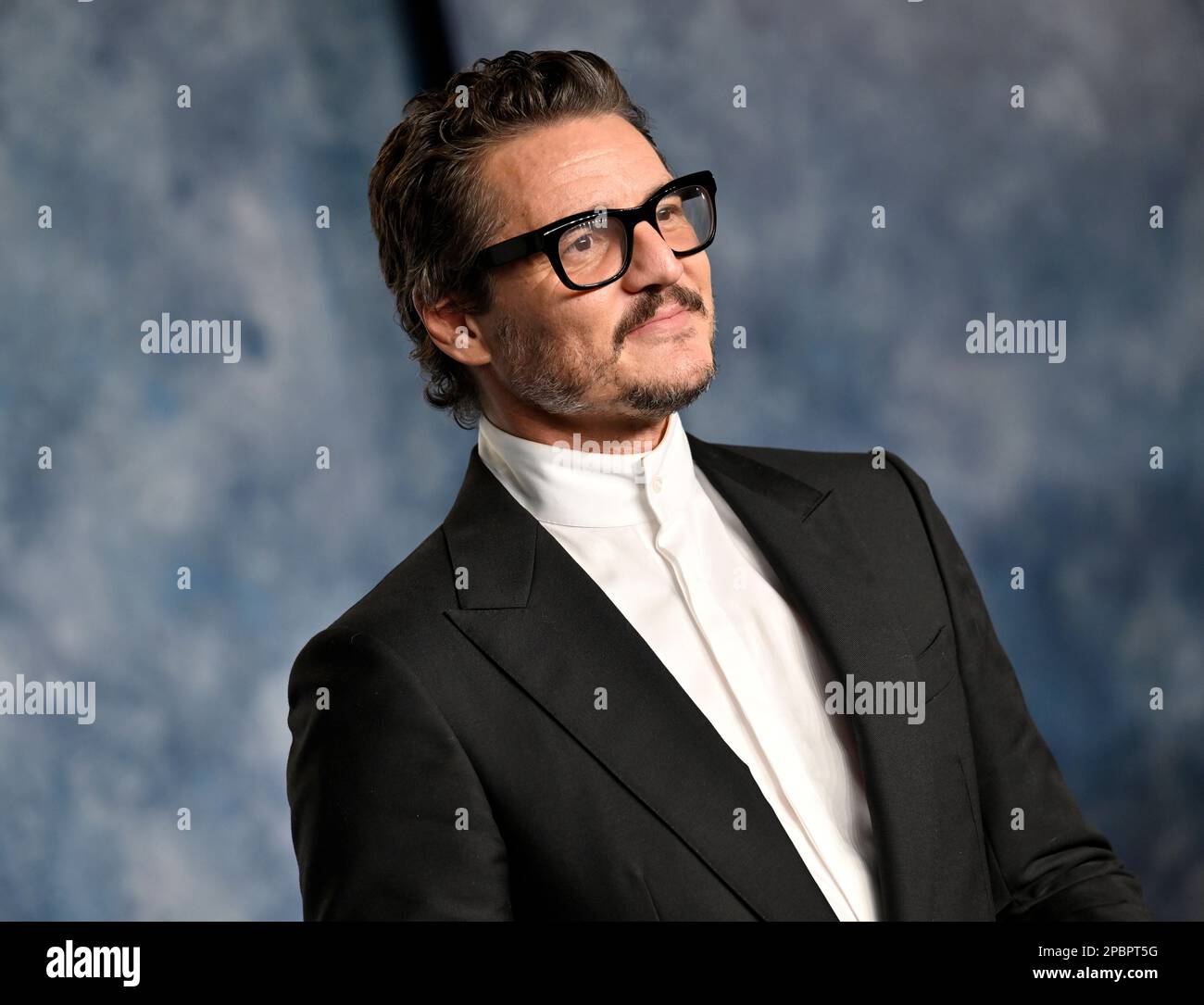 Pedro Pascal arrives at the Vanity Fair Oscar Party on Sunday, March 12 ...