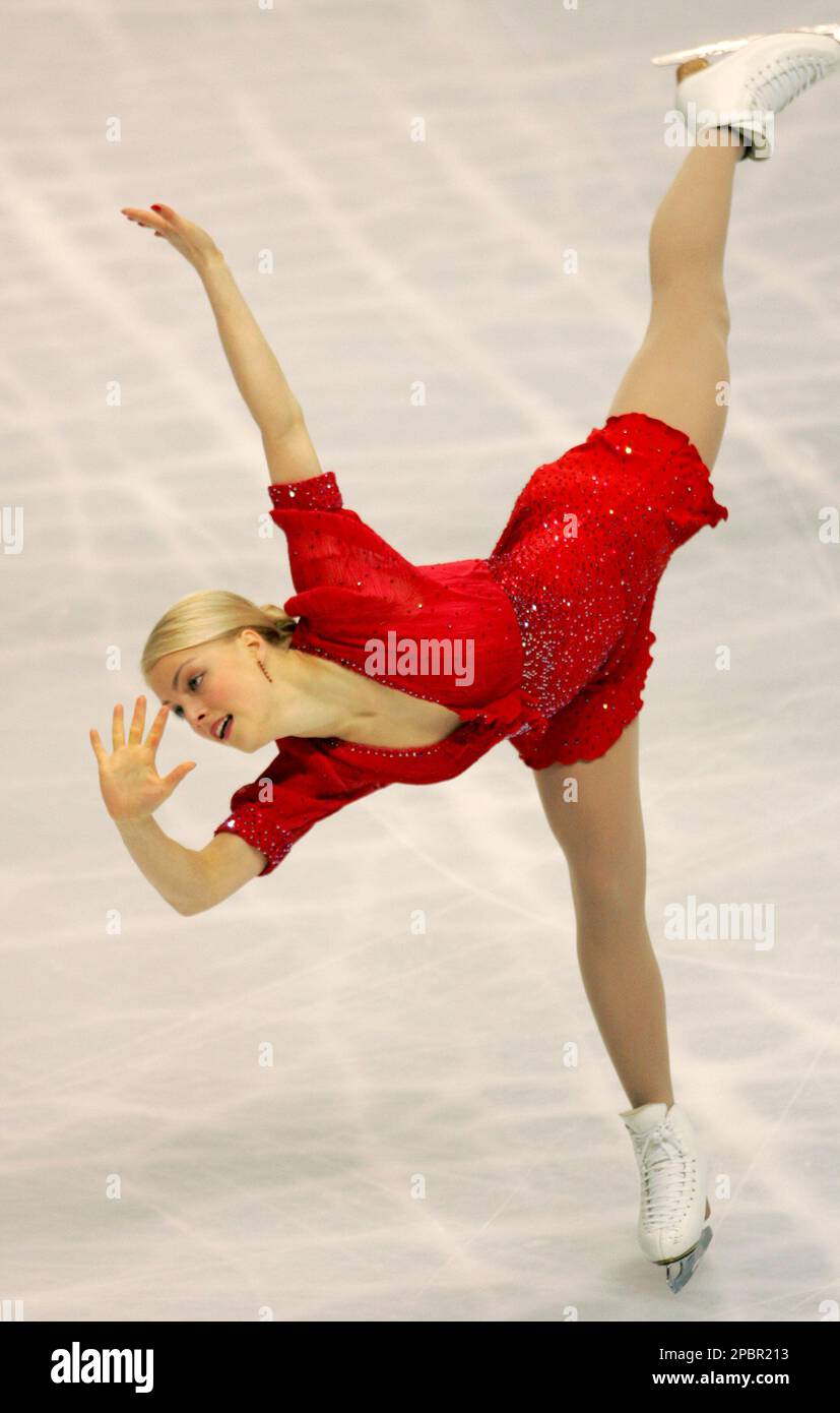 Kiira Korpi of Finland performs during the women's short program of the ...