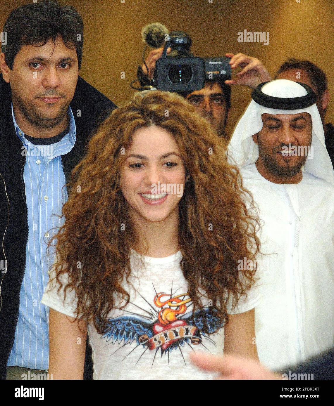 Shakira, ten-time Grammy award winning Colombian singer arrives in ...