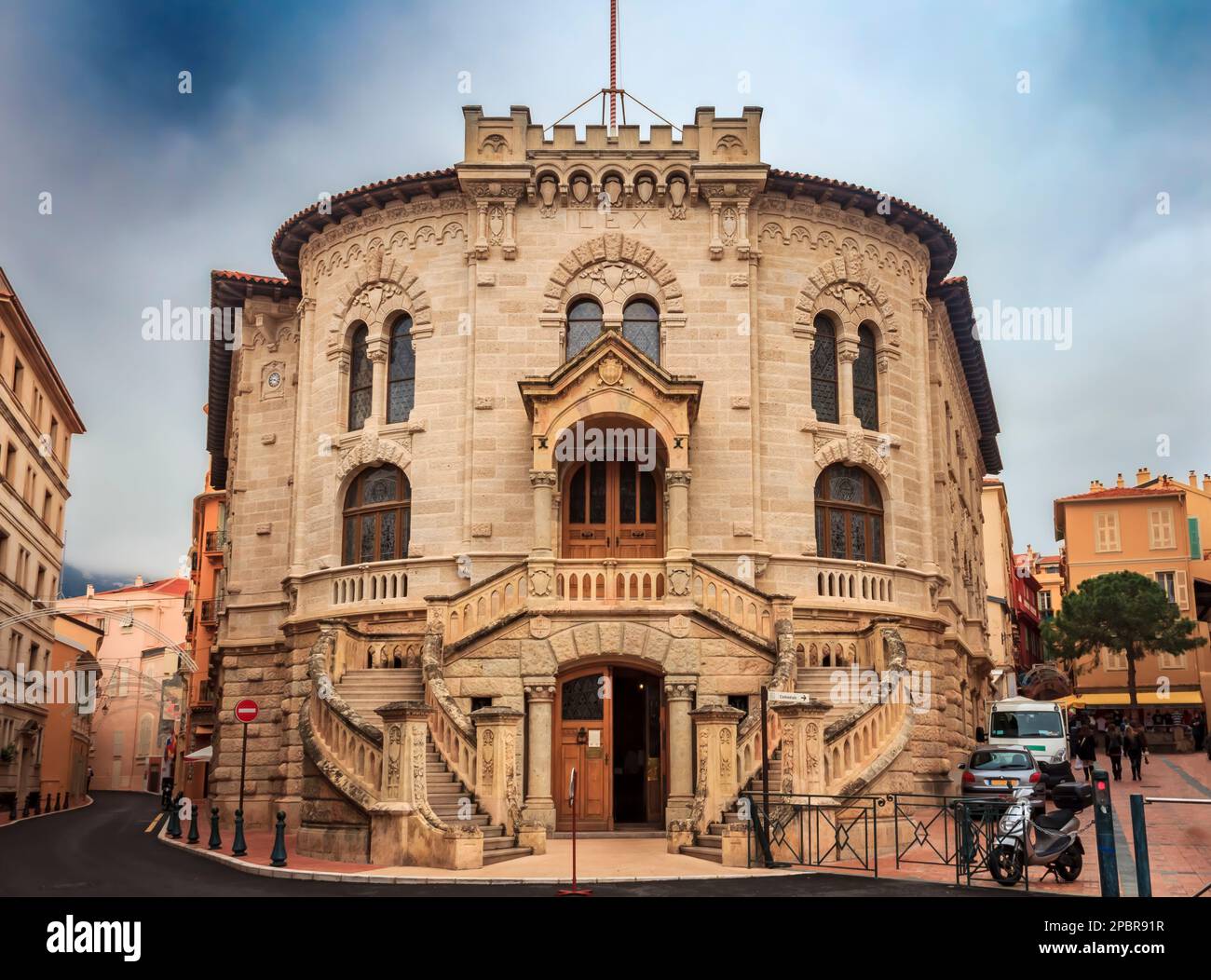 Ornate building of the national court house of the country of the ...