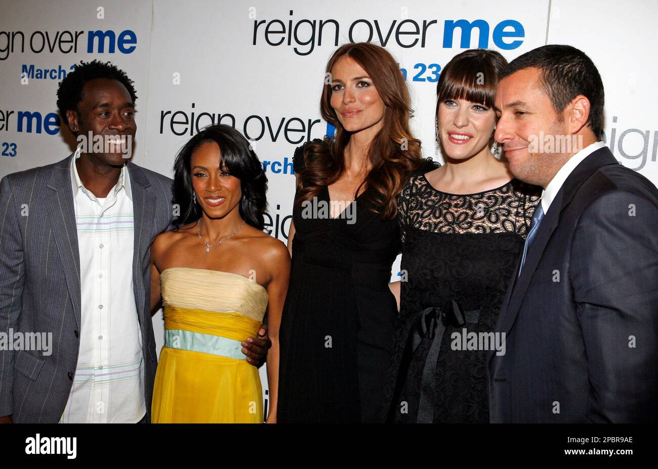 The cast of "Reign Over Me", from left, Don Cheadle, Jada Pinkett Smith ...