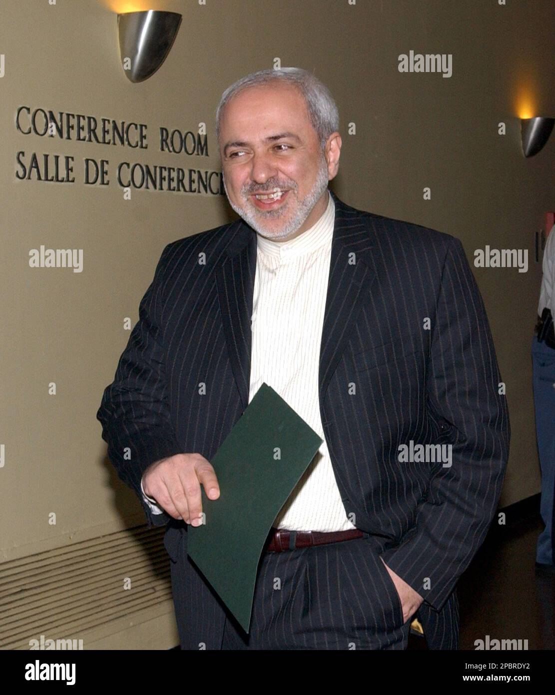 Javad Zarif, Iran's ambassador to the United Nations, arrives for a ...