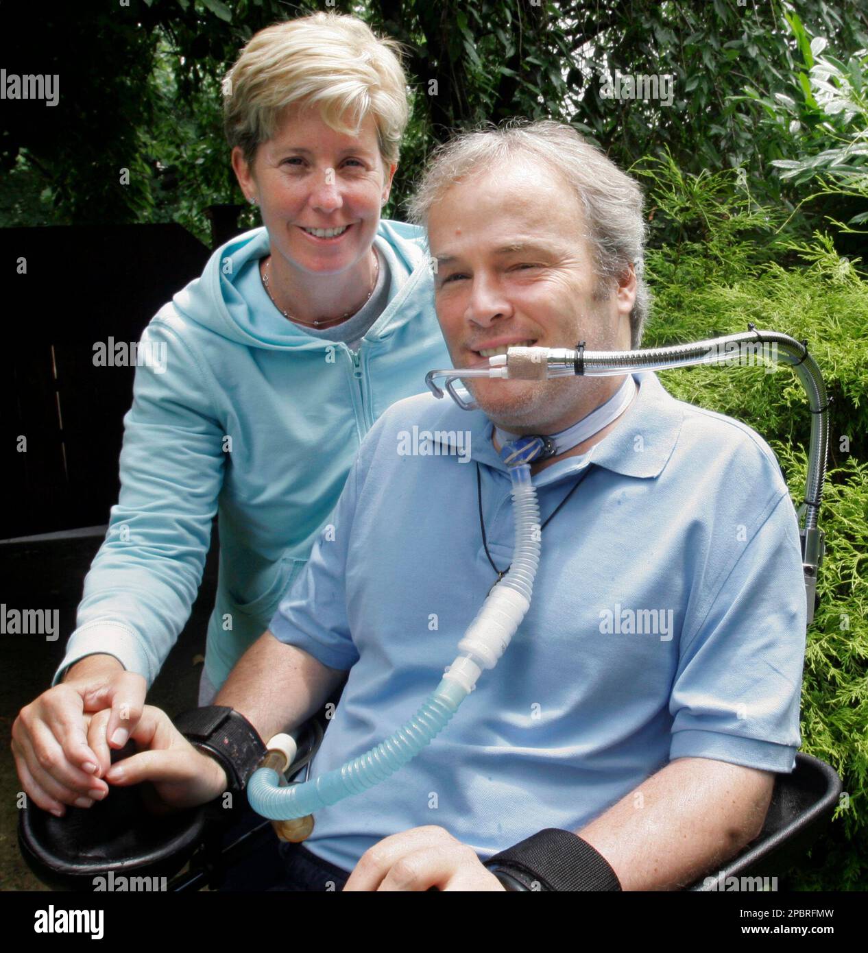 **FILE** Patti McDonald is photographed with her husband, paralyzed New ...