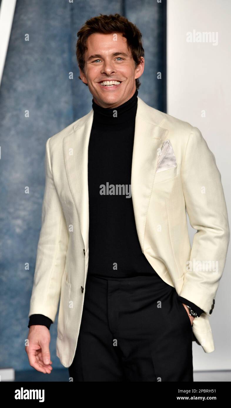 James Marsden arrives at the Vanity Fair Oscar Party on Sunday, March ...