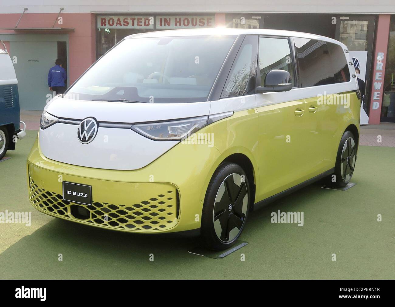 Photo taken on March 9, 2023, in Tokyo shows the ID.Buzz electric ...