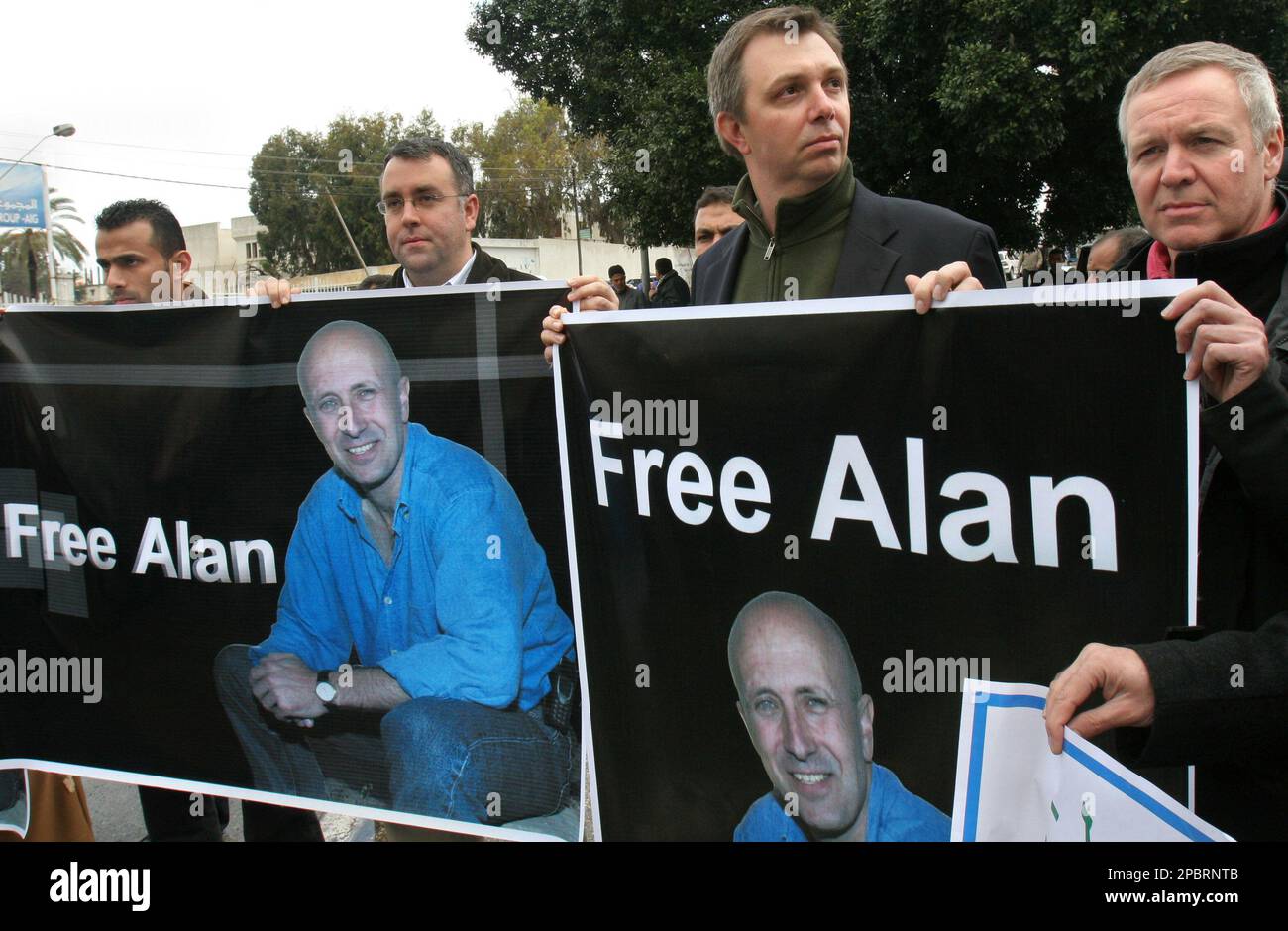 BBC Middle East Bureau Chief Simon Wilson, second right, Deputy Bureau ...
