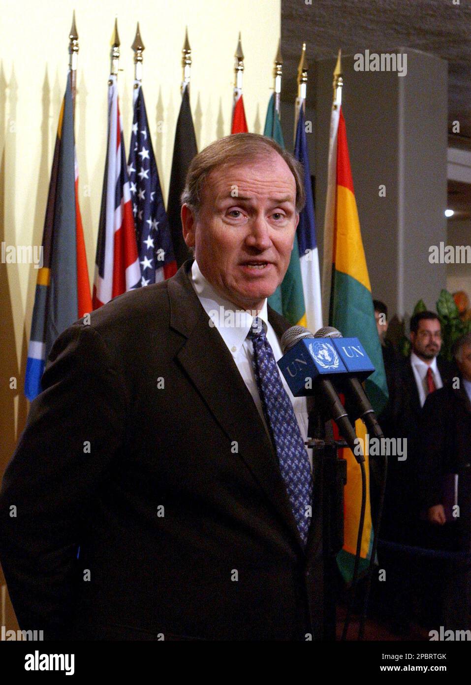 U.S. Deputy Treasury Secretary Robert Kimmitt answers questions after ...