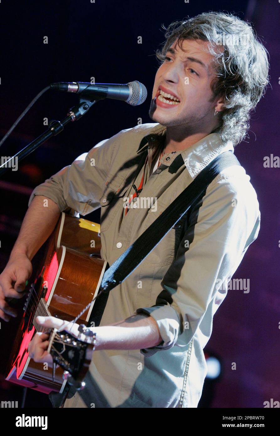 British singer James Morrison performs on the NBC "Today" television ...