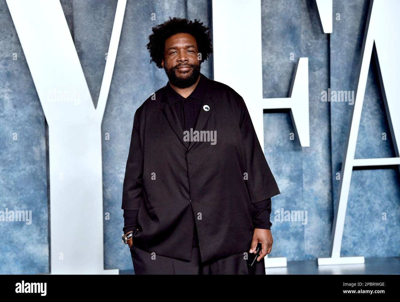 Questlove arrives at the Vanity Fair Oscar Party on Sunday, March 12 ...