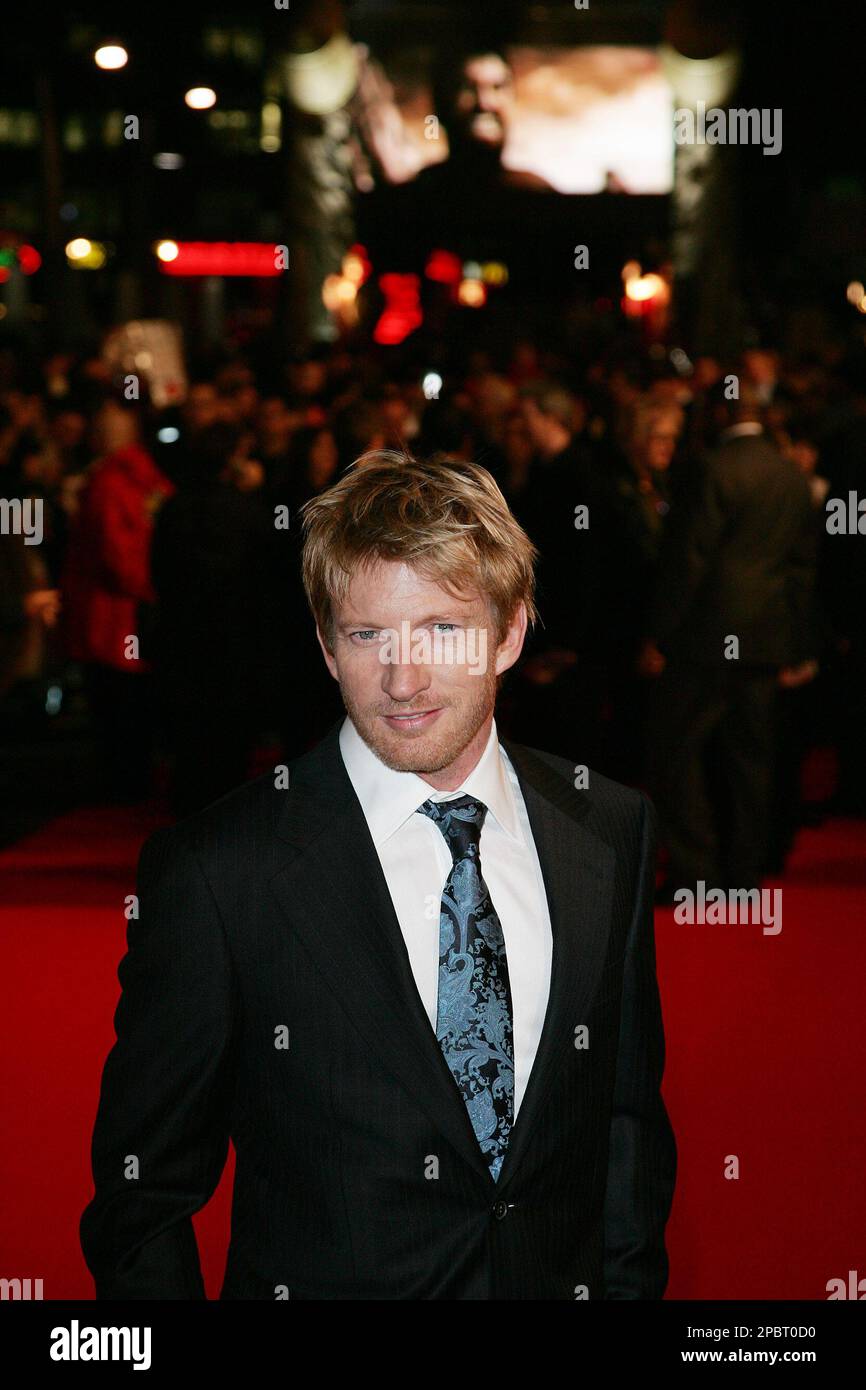 British actor David Wenham arrives at a cinema in London for the ...