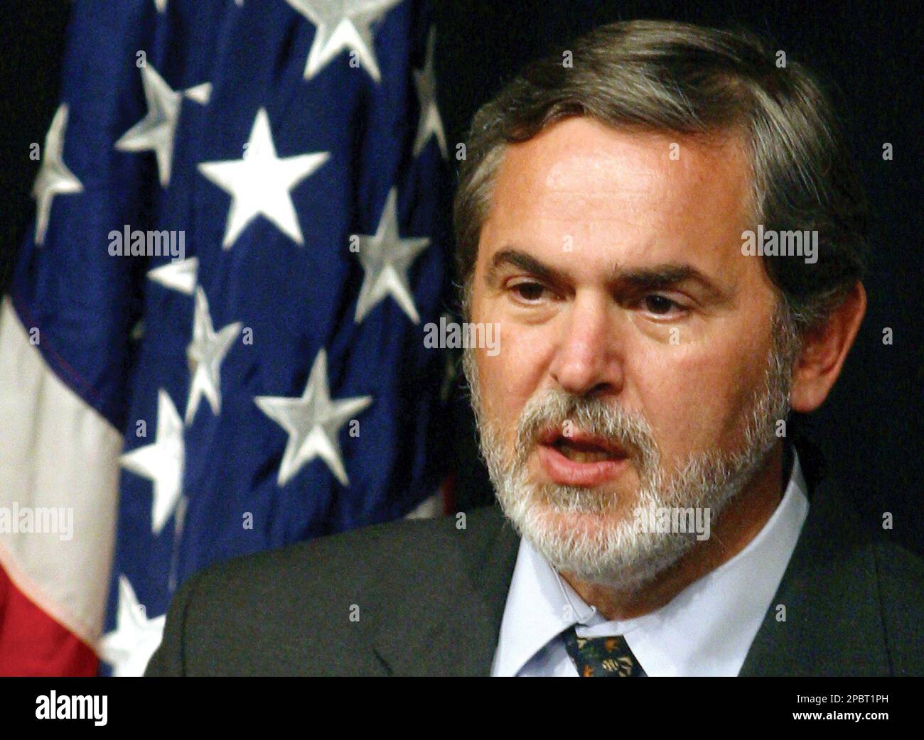 U.S. Assistant Secretary of State Richard Boucher speaks during a press ...