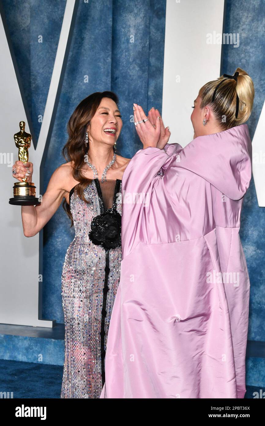Beverly Hills, USA. 13th Mar, 2023. Michelle Yeoh and Florence Pugh ...