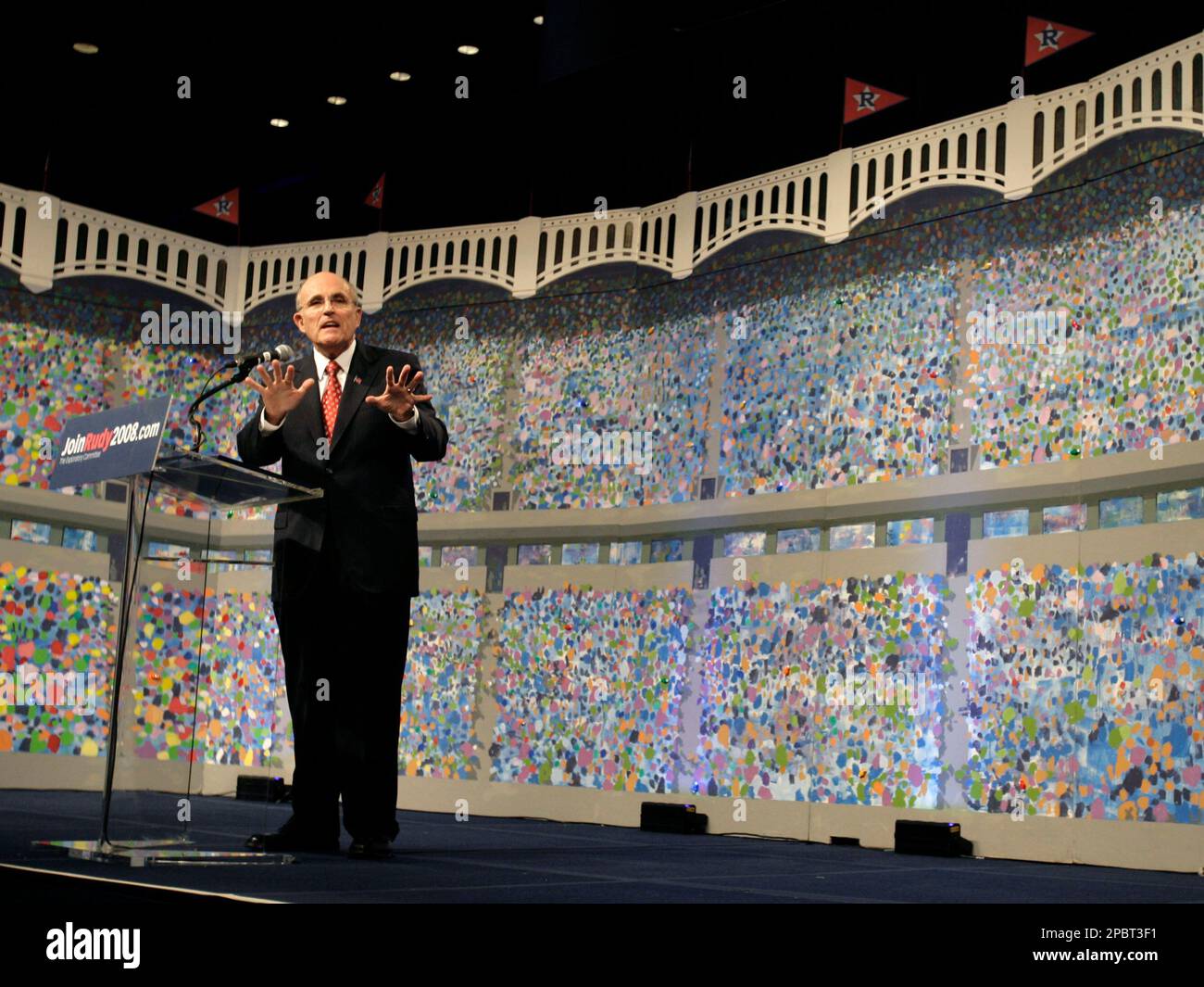Presidential hopeful Rudy Giuliani speaks during a fundraiser in New ...