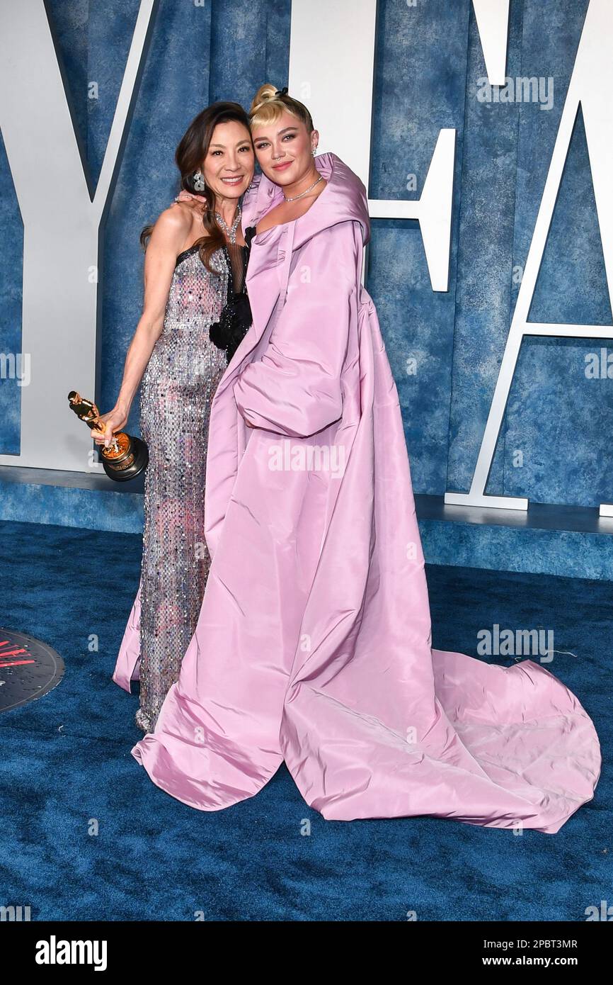 Beverly Hills, USA. 13th Mar, 2023. Michelle Yeoh and Florence Pugh ...