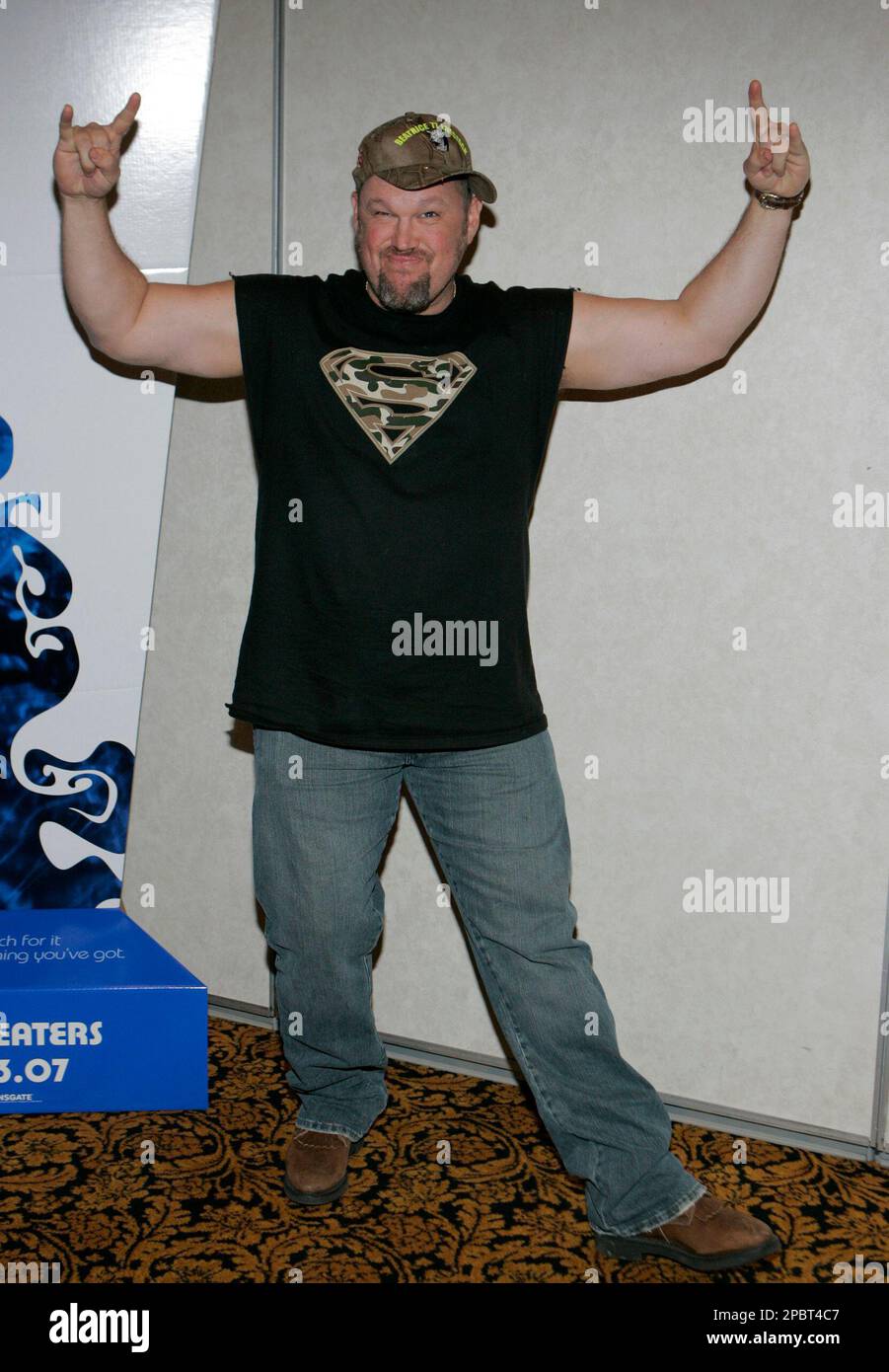 Comedian Larry the Cable Guy arrives for a Lionsgate luncheon at the ...