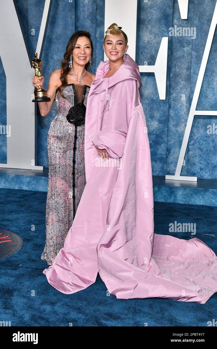 Beverly Hills, USA. 13th Mar, 2023. Michelle Yeoh and Florence Pugh ...