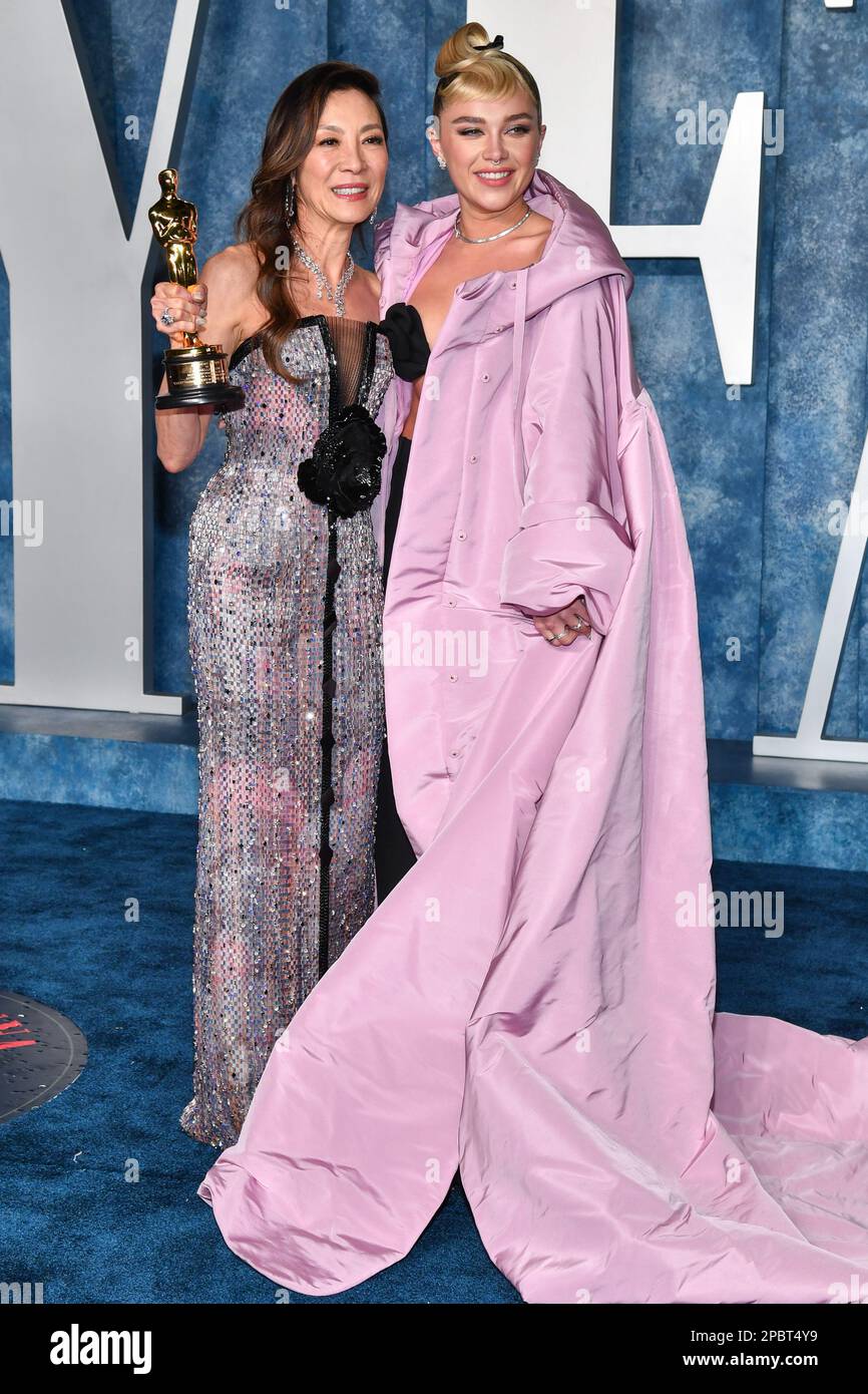 Beverly Hills, USA. 13th Mar, 2023. Michelle Yeoh and Florence Pugh ...