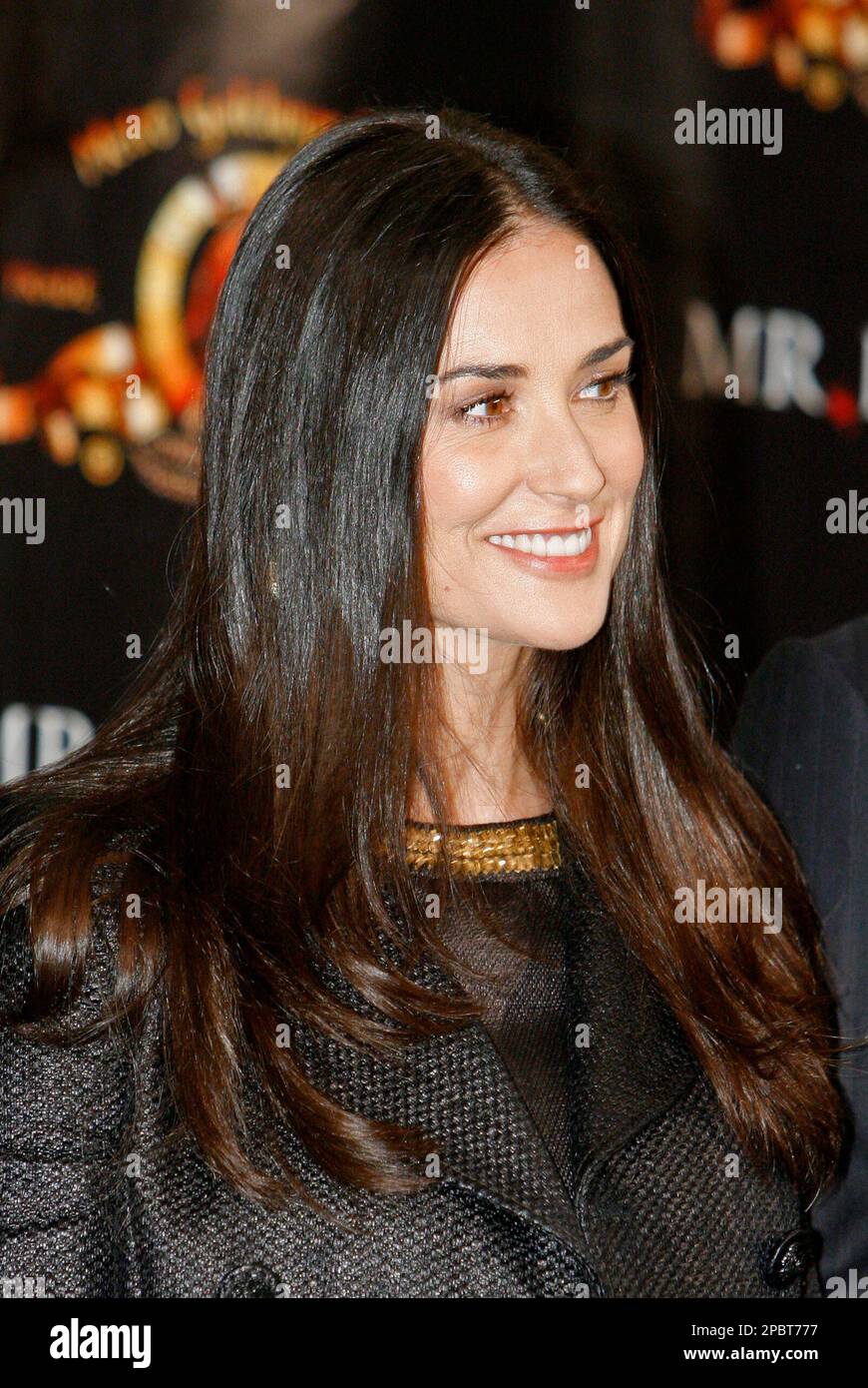 Actress Demi Moore, cast member of the new film "Mr. Brooks," poses for ...