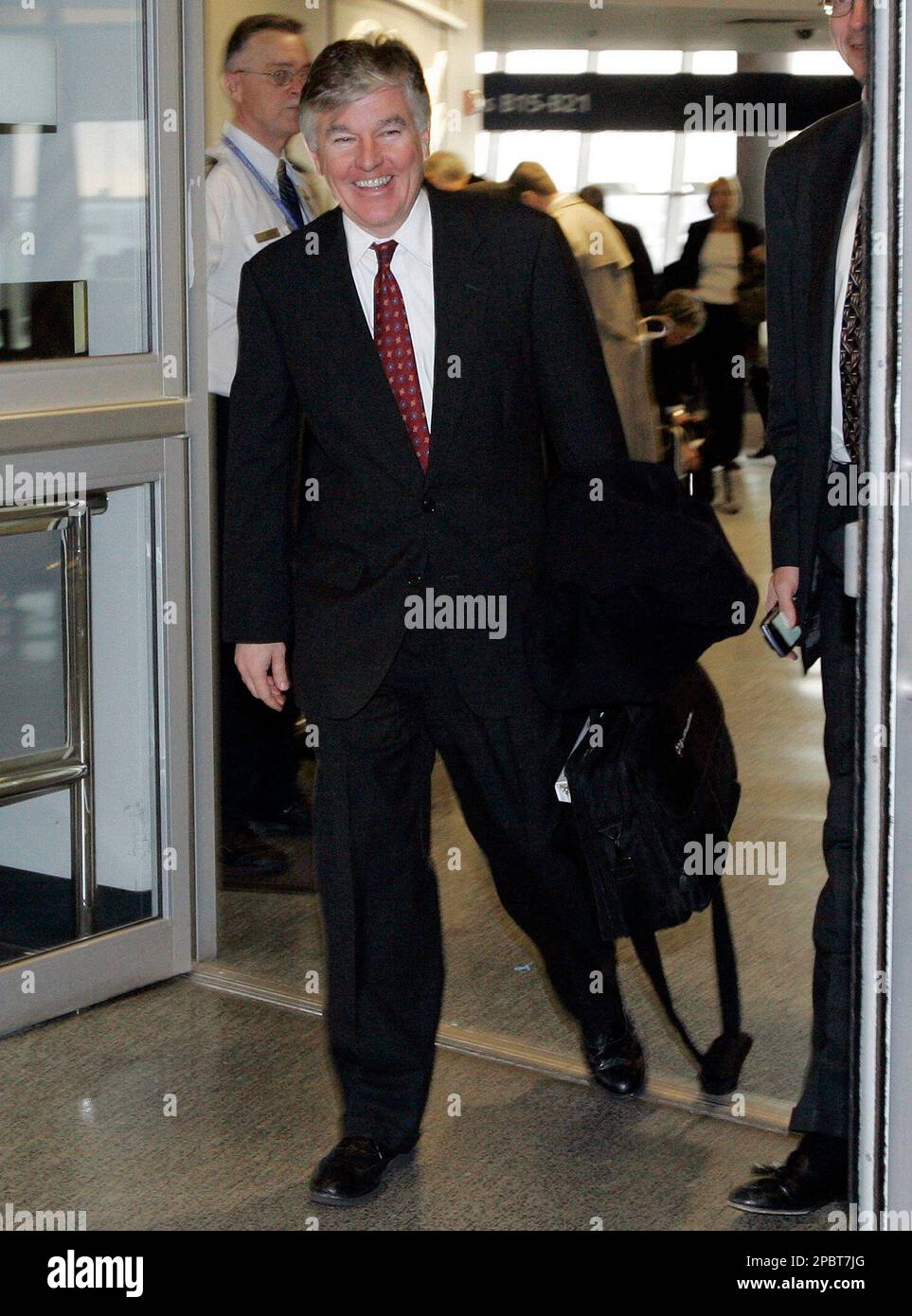 U.S. Rep. Martin Meehan arrives at Logan International Airport in ...