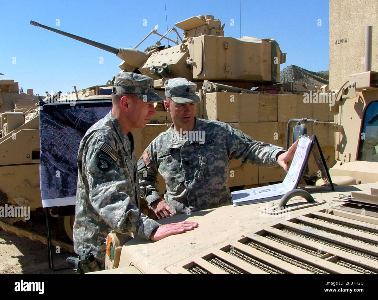 Lt. Col. Douglas Crissman, commander of the 2nd Battalion, 7th Infantry ...