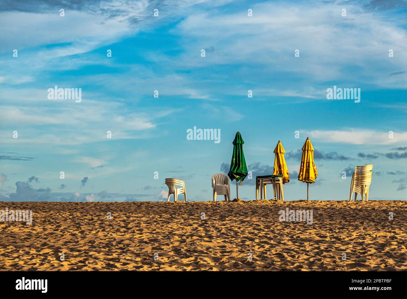 View of Imbassai beach, Bahia, Brazil. Beautiful beach in the northeast ...