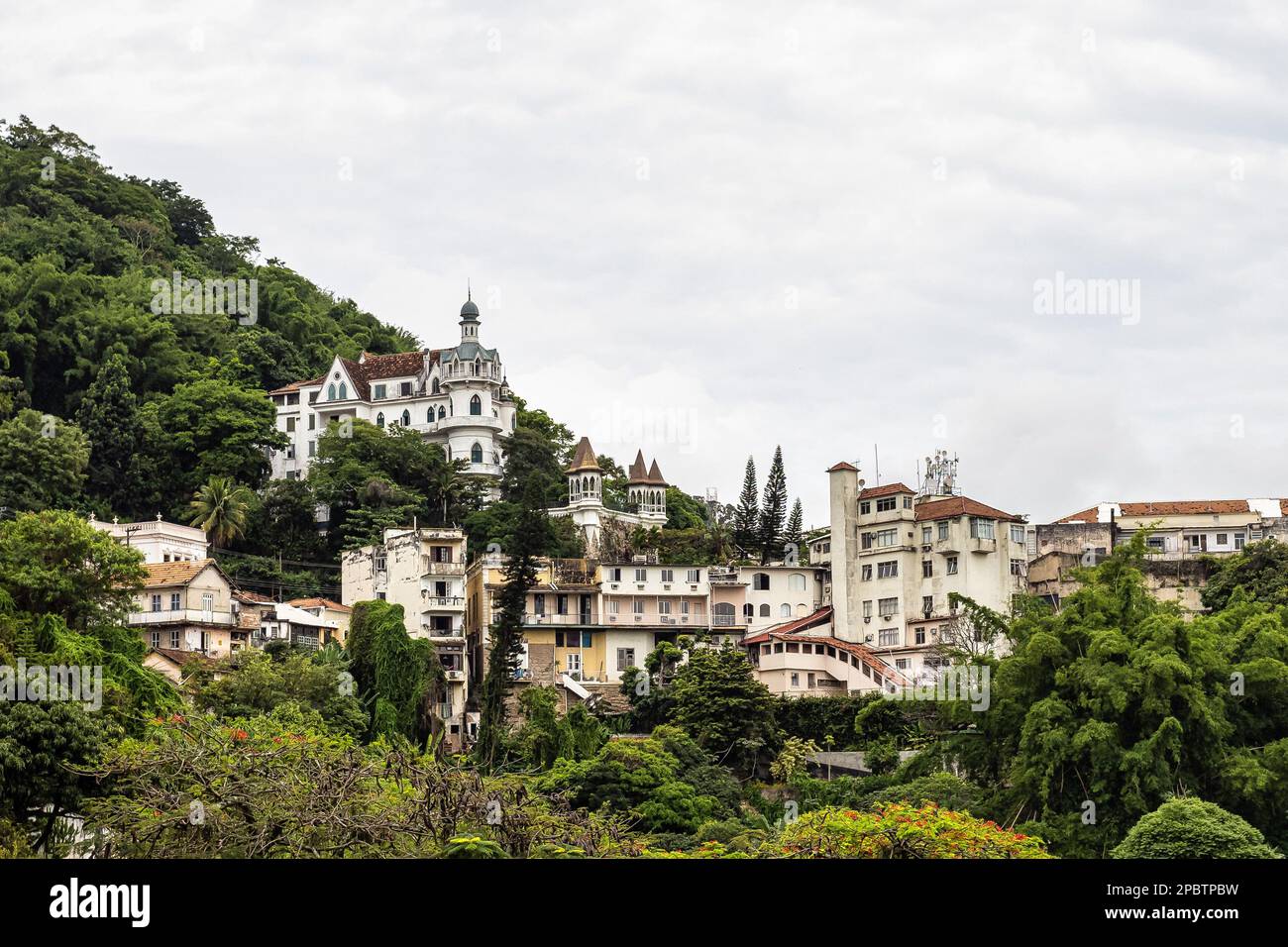 Old colonial Portuguese architecture houses in Lapa and Santa Teresa ...