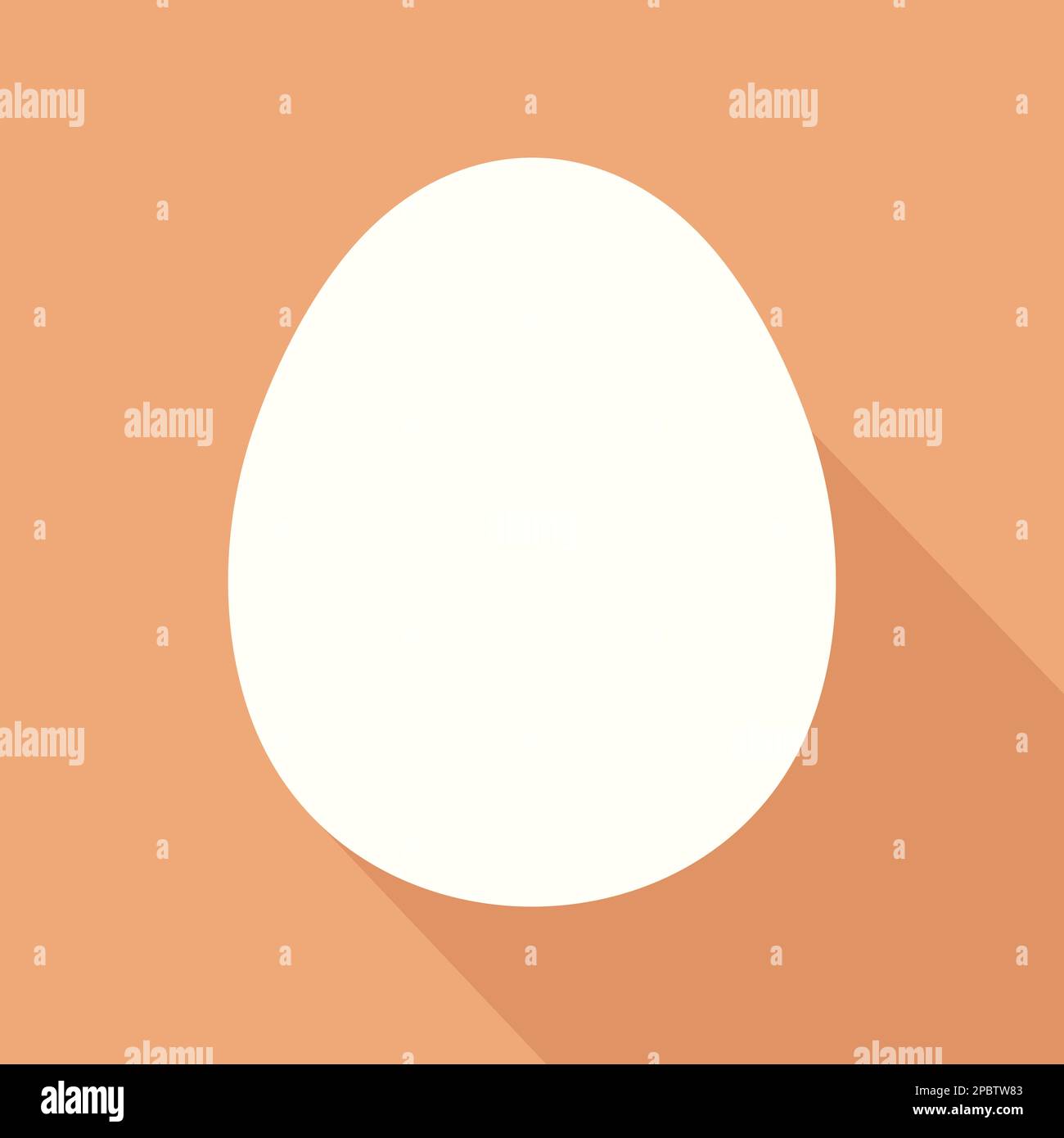 An egg in the simple design illustration Stock Photo - Alamy