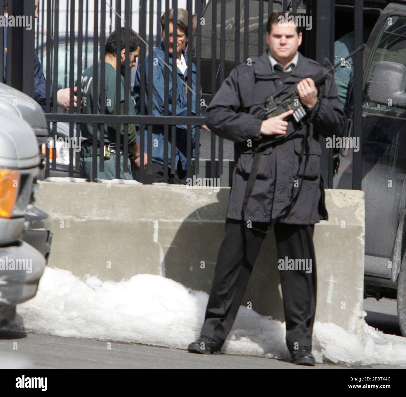 Yassin Aref, center, is led from the federal courthouse in Albany, N.Y ...