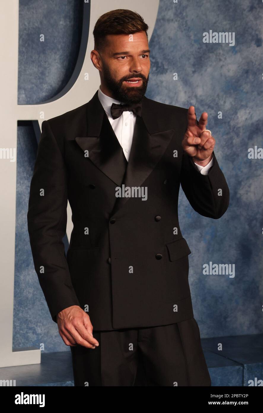 Ricky Martin attends the 2023 Vanity Fair Oscar Party at Wallis ...