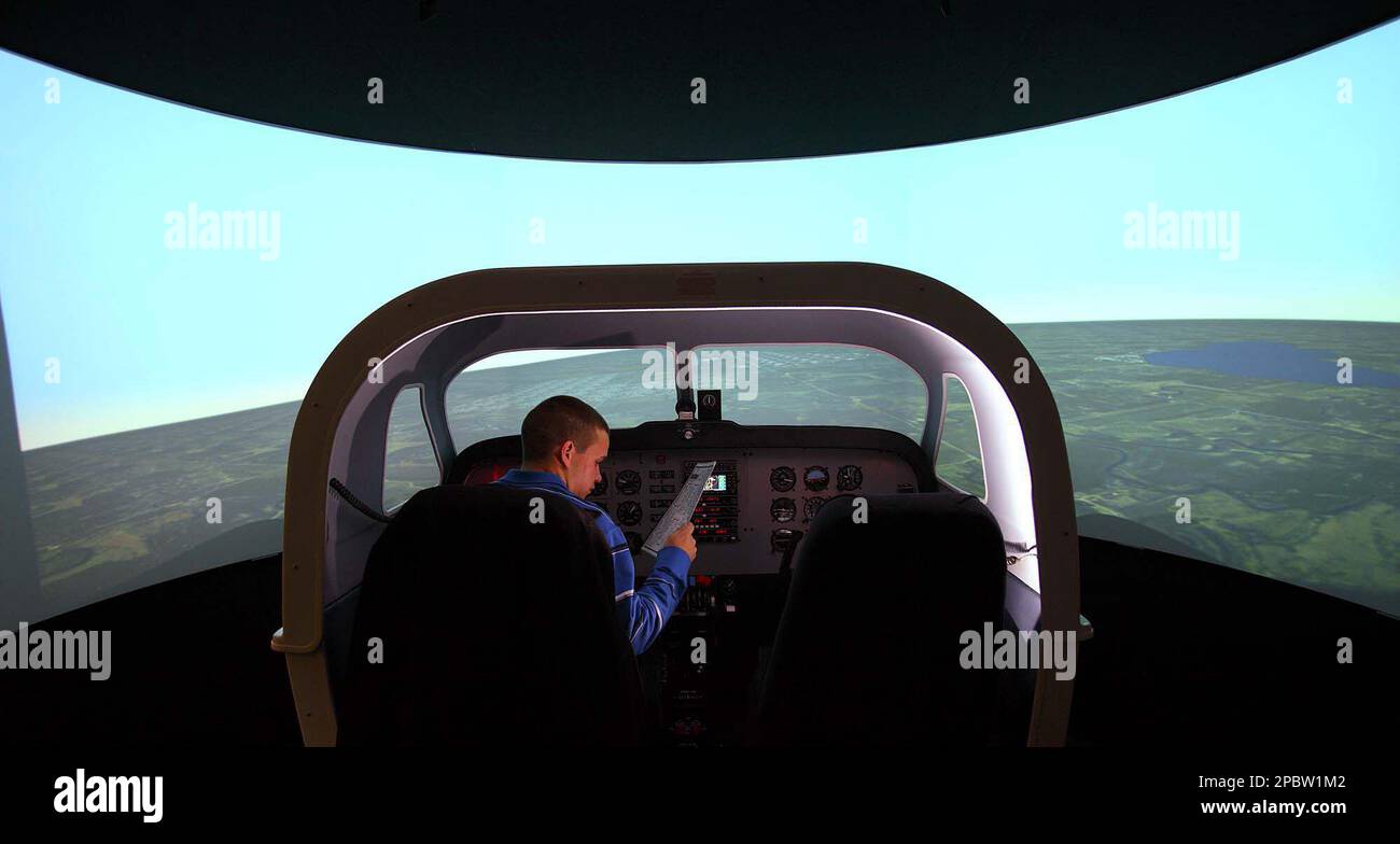 **ADVANCE FOR WEEKEND MARCH 10-11** In the cockpit of an advanced ...