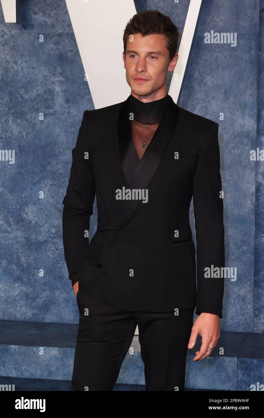 Shawn Mendes attends the 2023 Vanity Fair Oscar Party at Wallis ...
