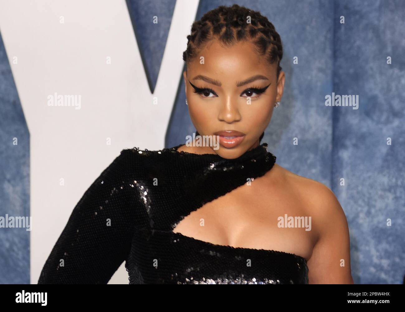 Chloe Bailey attends the 2023 Vanity Fair Oscar Party at Wallis ...