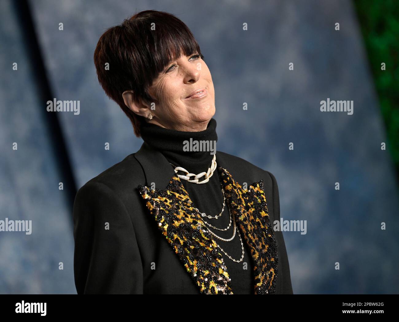 Diane Warren arrives at the Vanity Fair Oscar Party on Sunday, March 12 ...