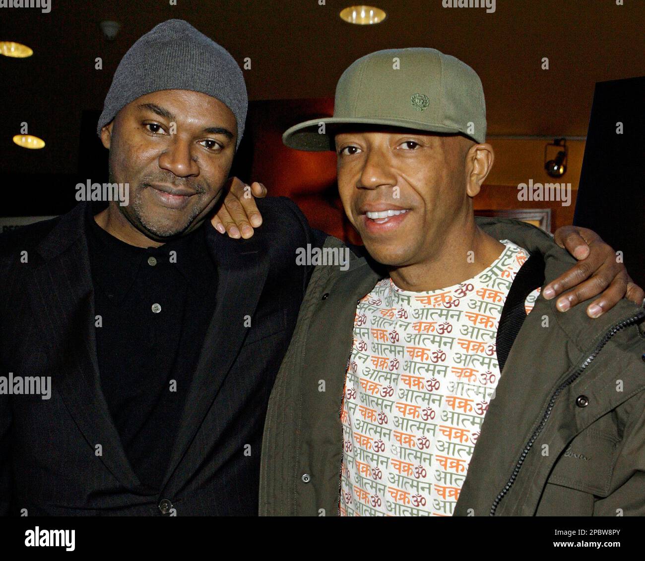 Film writer and director Nelson George, left, and Russell Simmons ...
