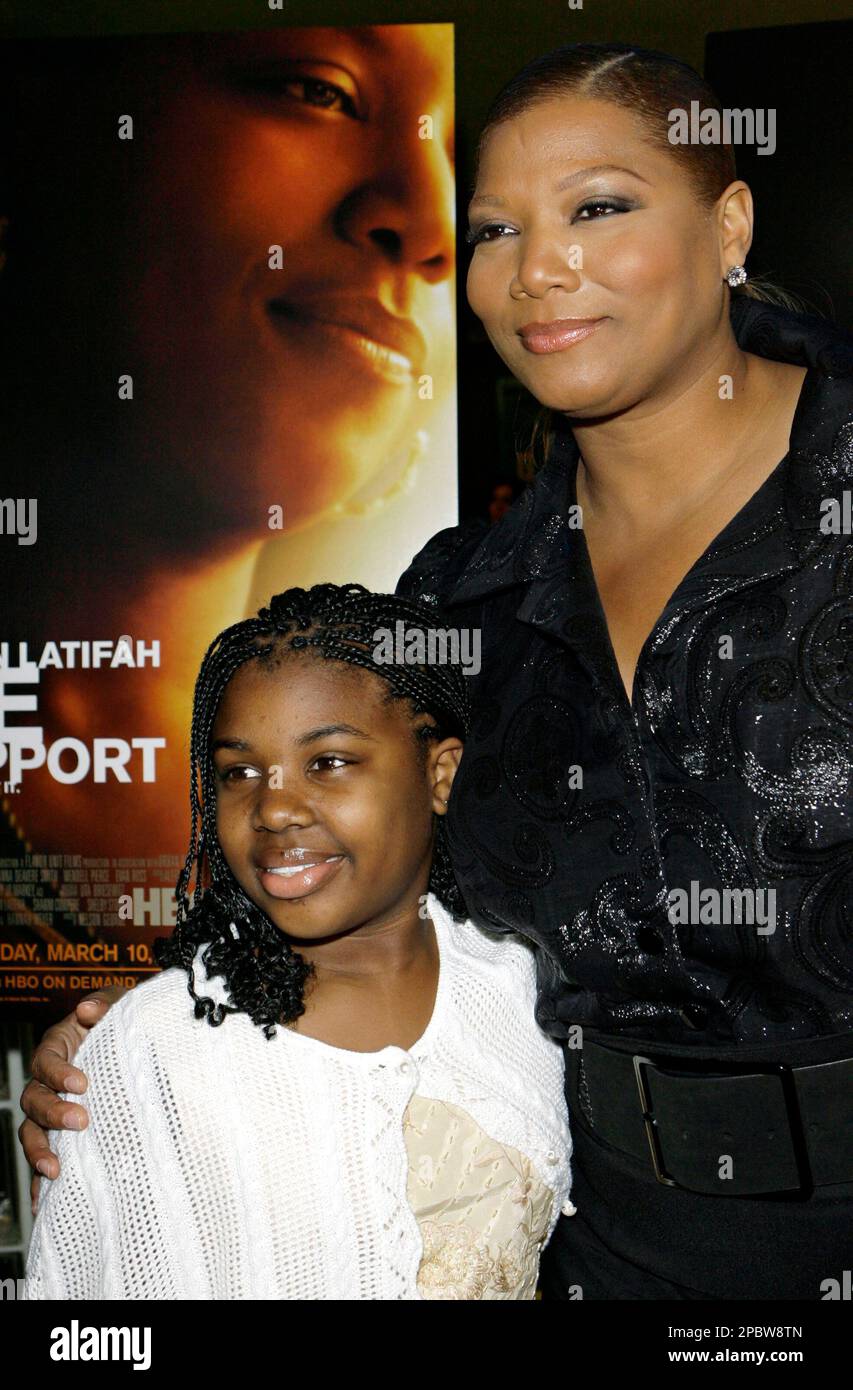 Queen Latifah, right, and fellow cast member Rayelle Parker, left ...