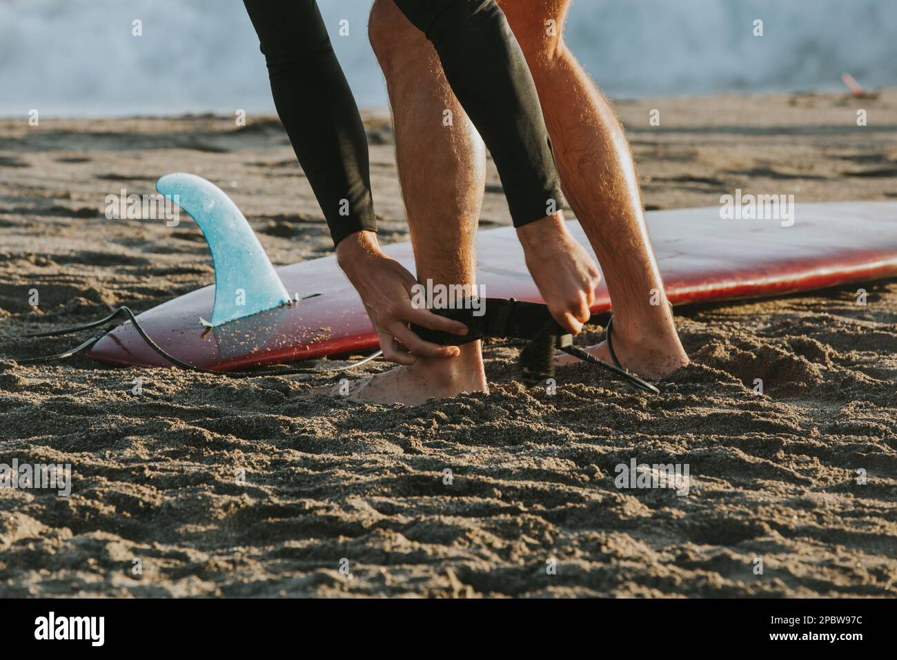 Surfer preparing hi-res stock photography and images - Alamy
