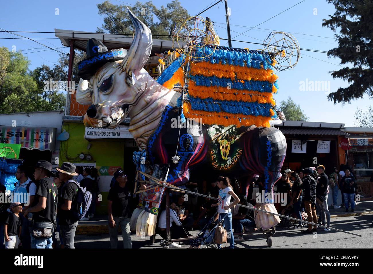 Non Exclusive: 08 March 2023, Tultepec, Mexico: Persons attend at ...