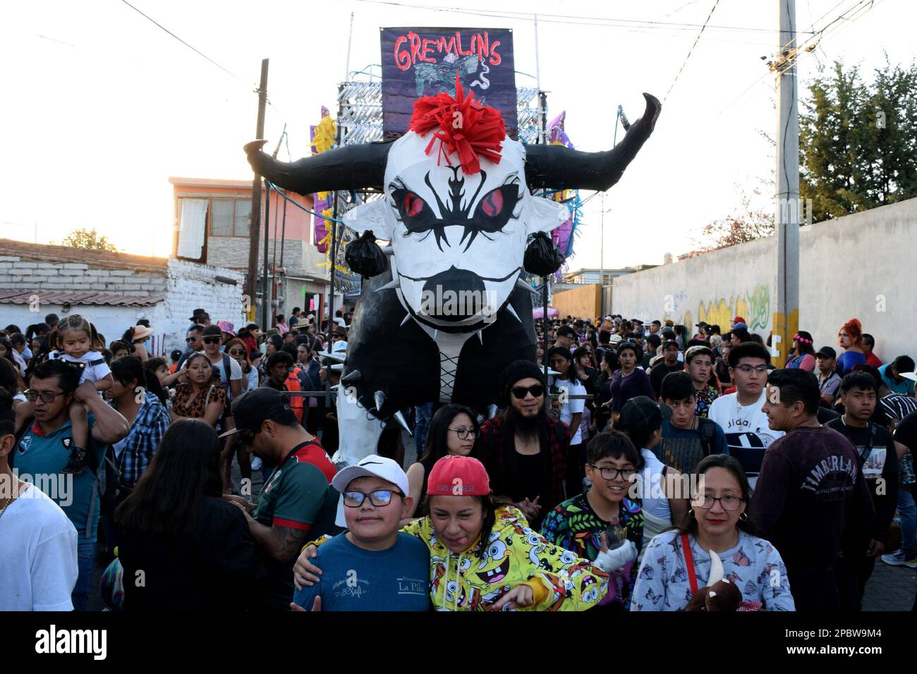 Non Exclusive: 08 March 2023, Tultepec, Mexico: Persons attend at ...